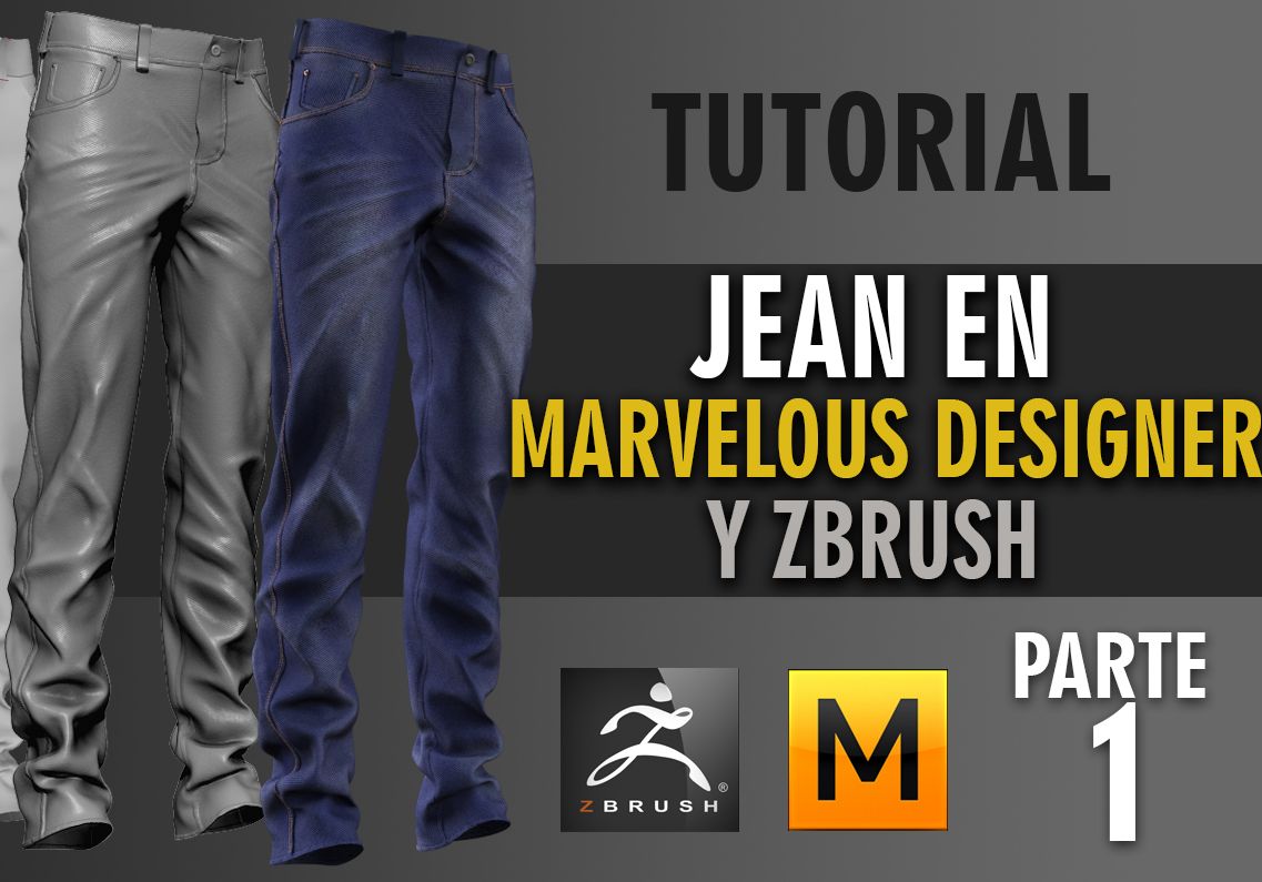 Aprende a crear Jeans en Zbrush y Marvelous Designer