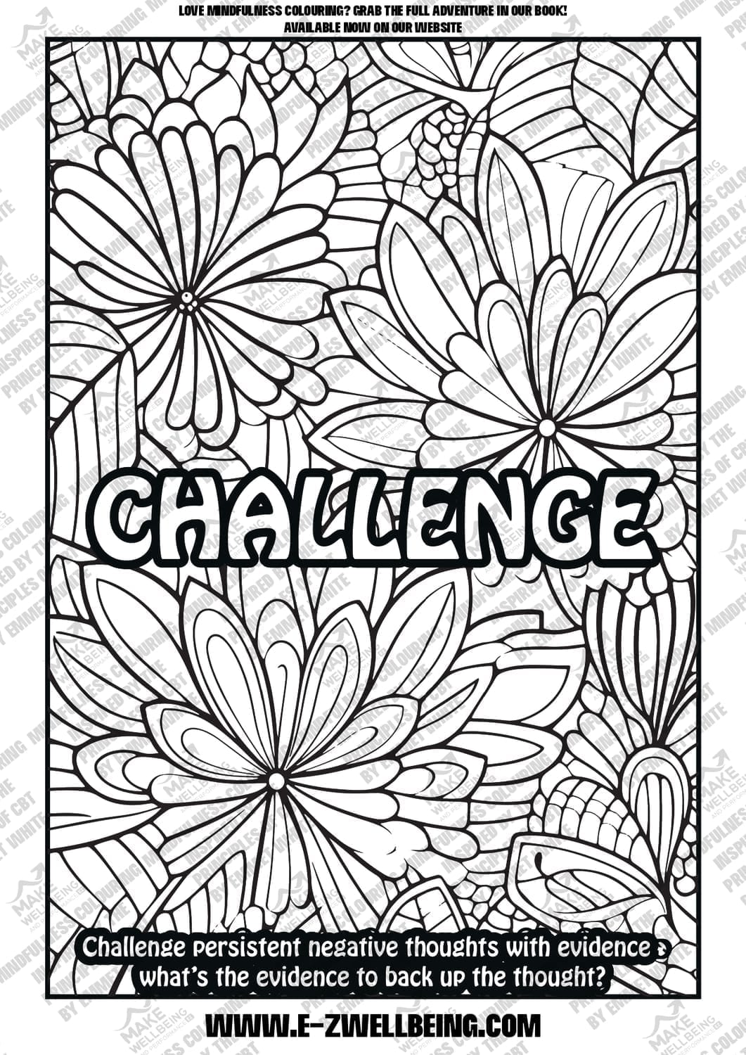 Mindfulness Colouring | Cognitive Behavioural Therapy