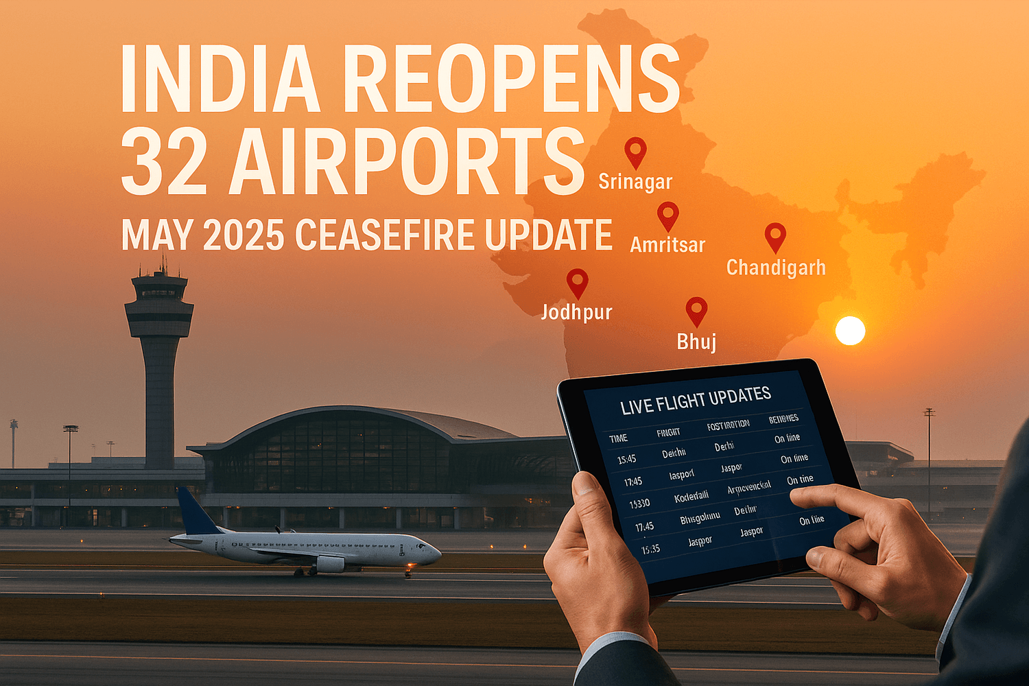 32 Indian Airports Closed Post Operation Sindoor Alerts