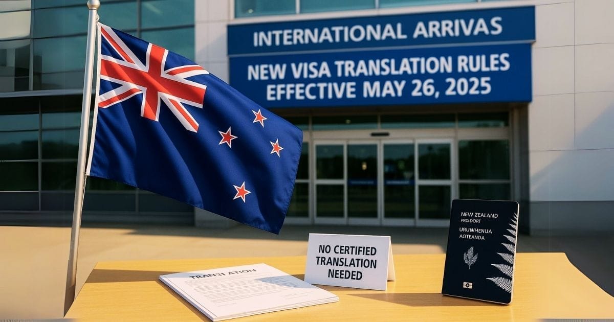 New Zealand Eases Visitor Visa Translation Rules 2025