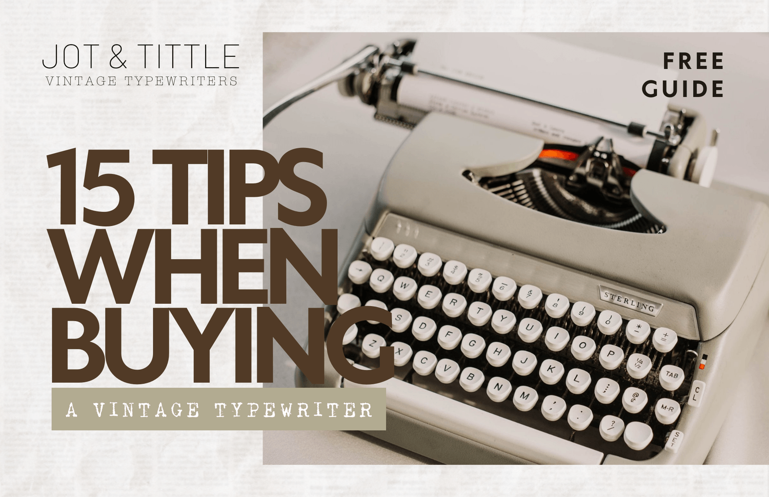 Typewriter Buying Guide