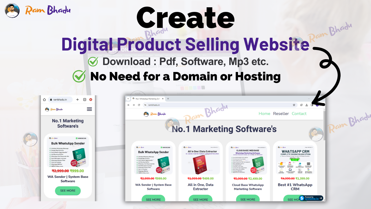 Craft Your Own Online Shop: Easy Digital Product Website Builder I ...