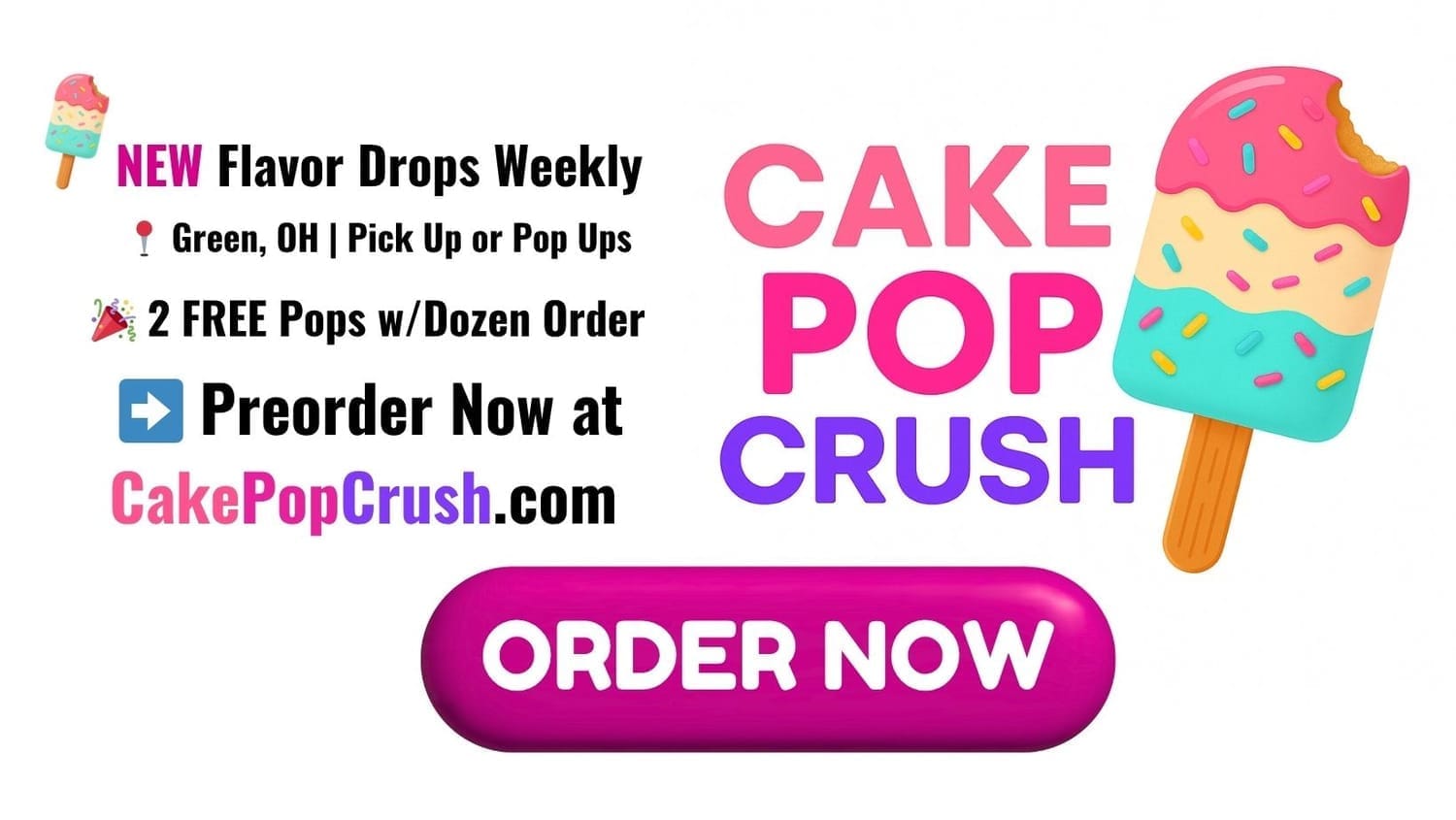 Cake Pop Crush | New Flavor Drops Weekly – Preorder Now!