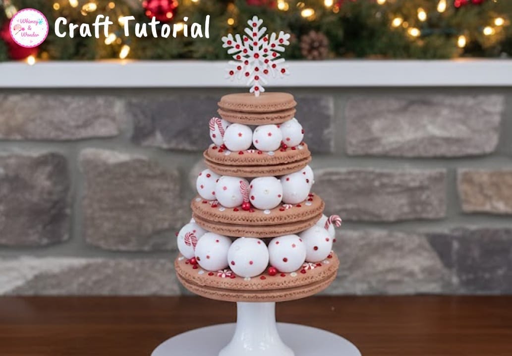 Gingerbread Macaron Tree Craft Tutorial