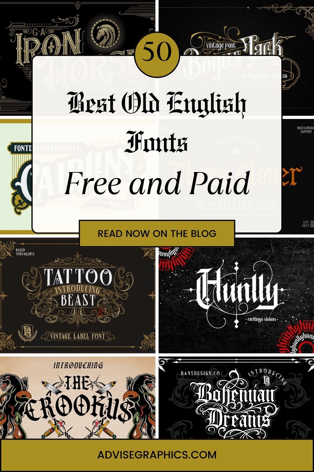 50 Best Old English Fonts For Tattoo (Free And Paid)