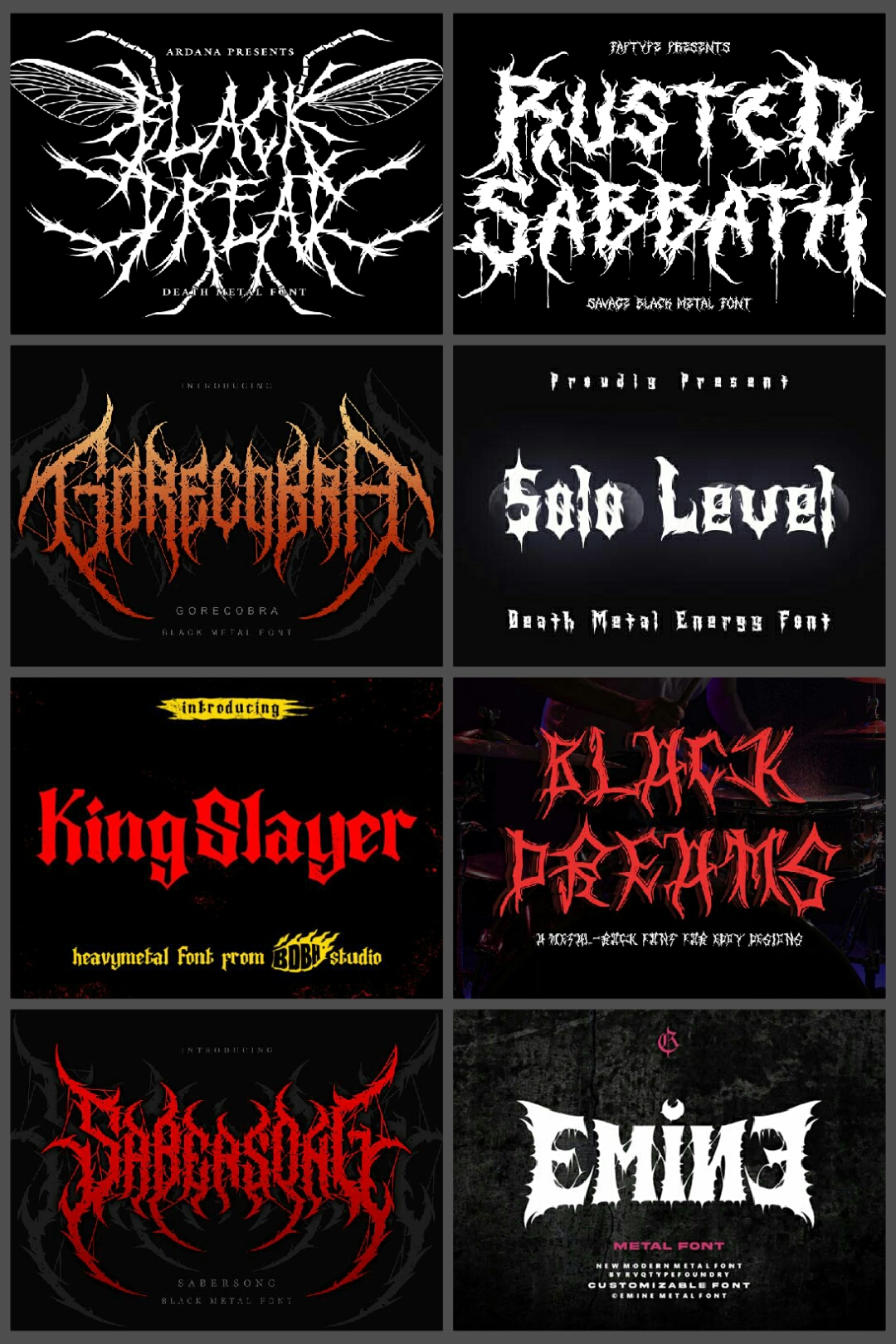 30 Best Metal Fonts to Slay Your Designs