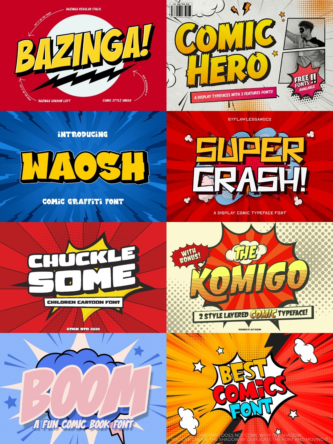 Top 13 Comic Book Fonts for Designers