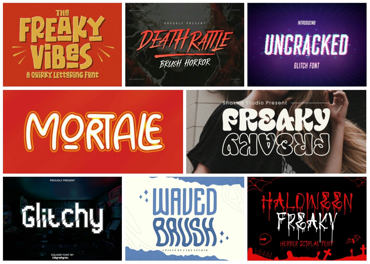 Top 15 Freaky Fonts for Eye-Catching Designs