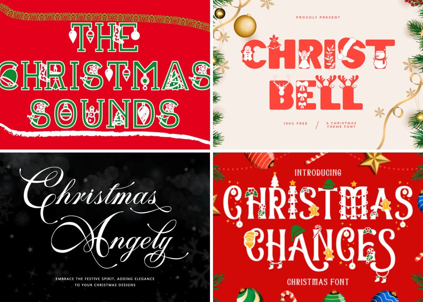 20+ Best Christmas Fonts to Spread Holiday Cheer