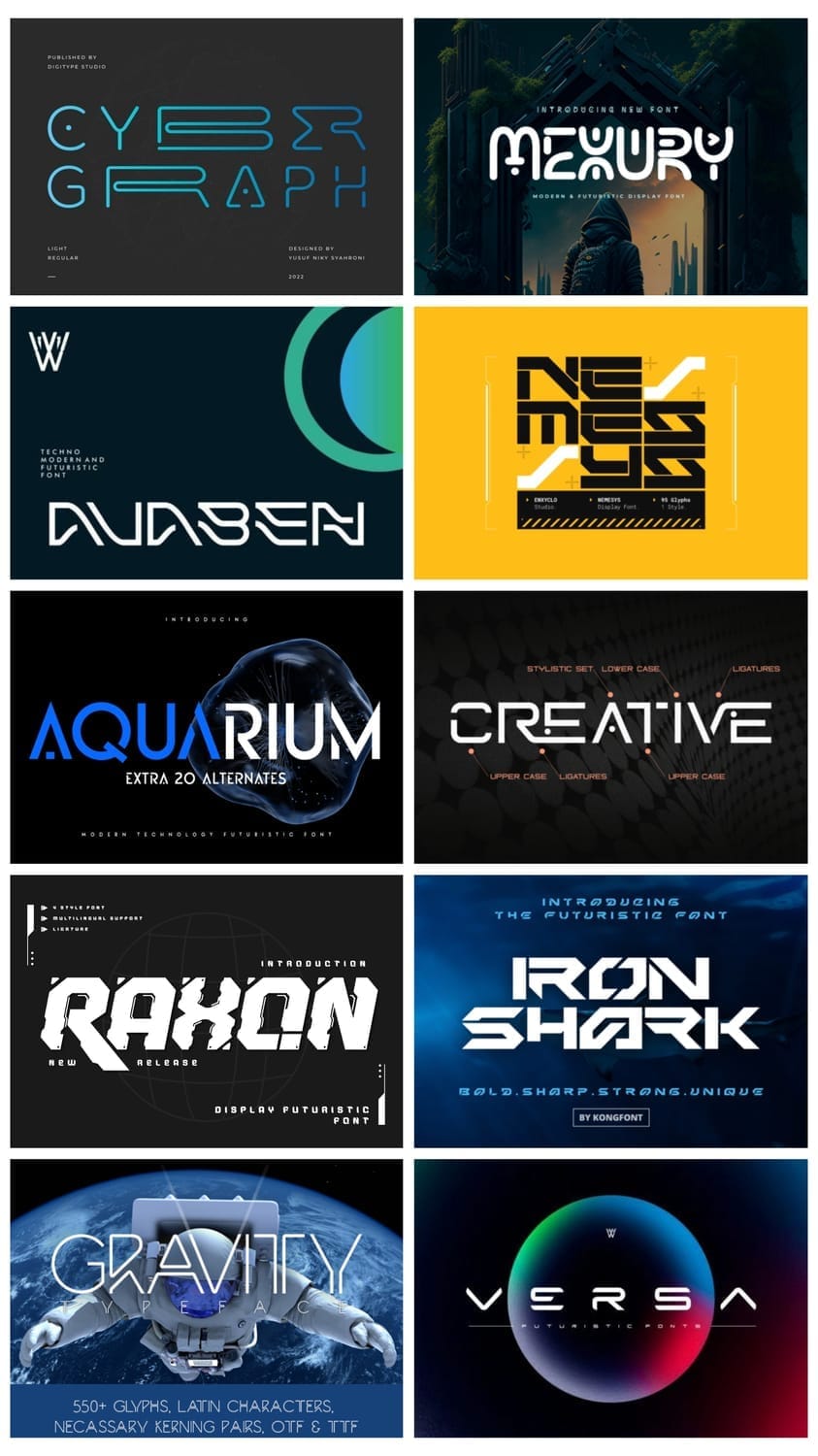 38 Best Futuristic Fonts for Modern and Sci-Fi Designs (2025)