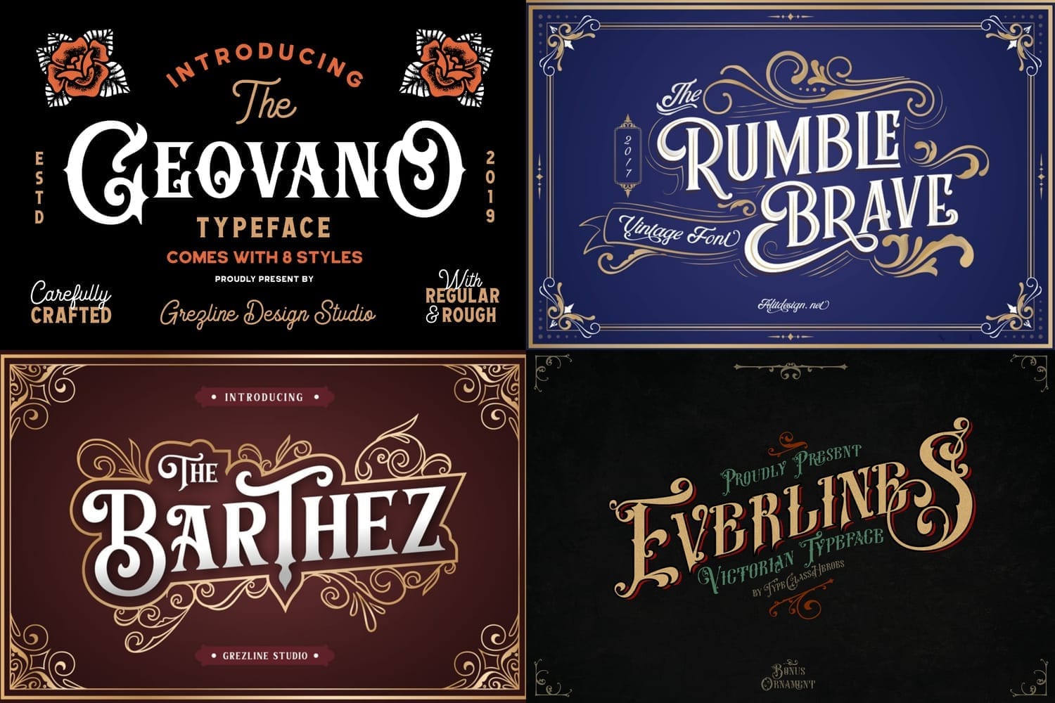 16 Victorian Fonts for Logos, Posters, and Branding