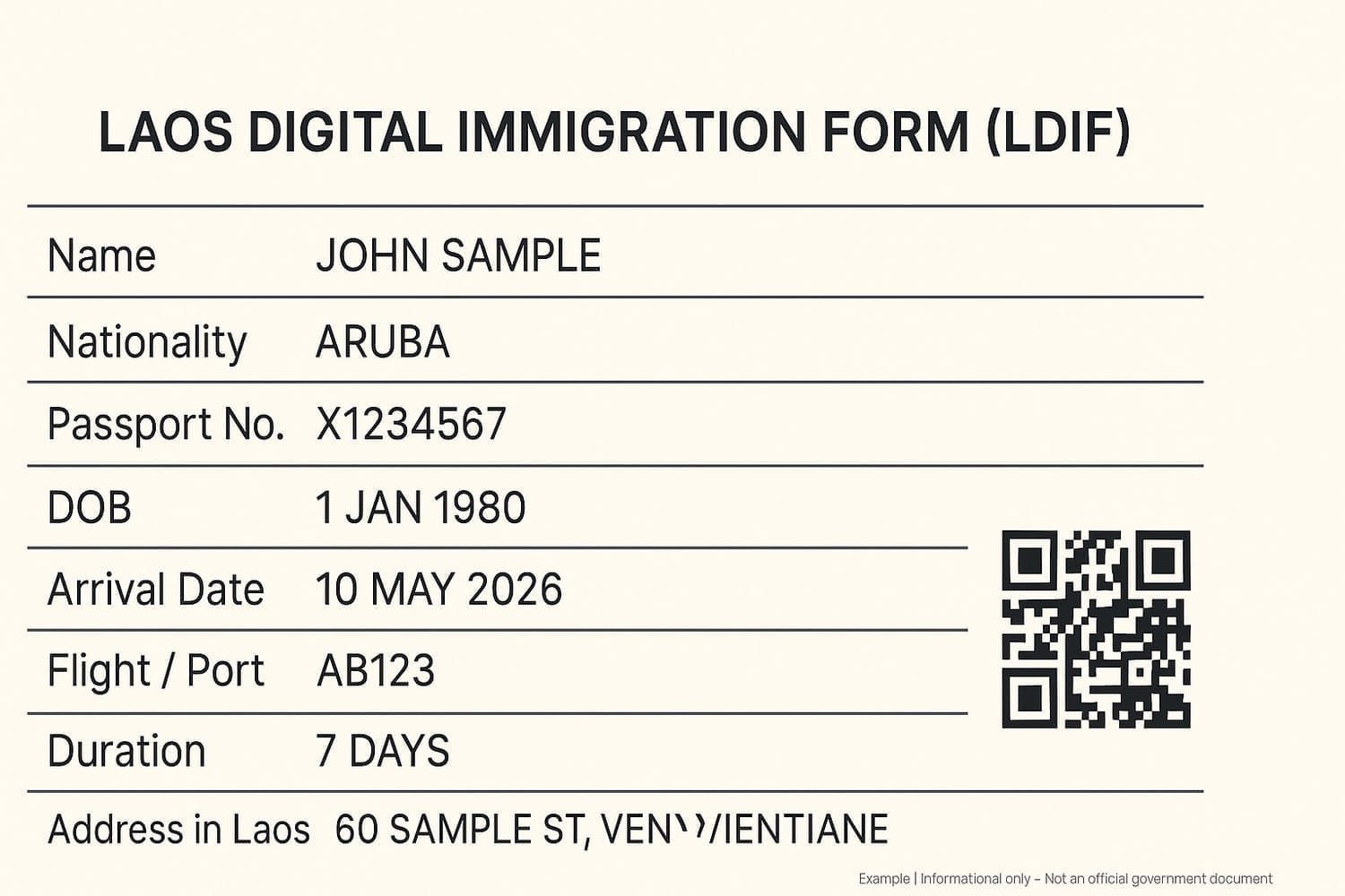 Laos eVisa & LDIF Online Application - Official Travel Entry Guidance