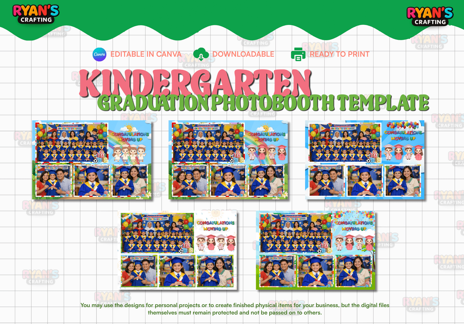 KINDERGARTEN GRADUATION PHOTOBOOTH TEMPLATE