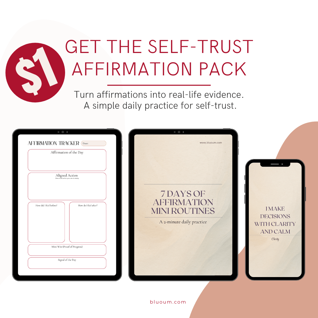 A gentle way to move from reading affirmations