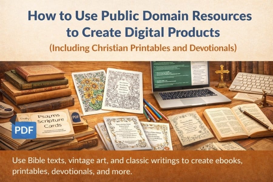 How to Create Digital Products with Public Domain Resources (Including ...
