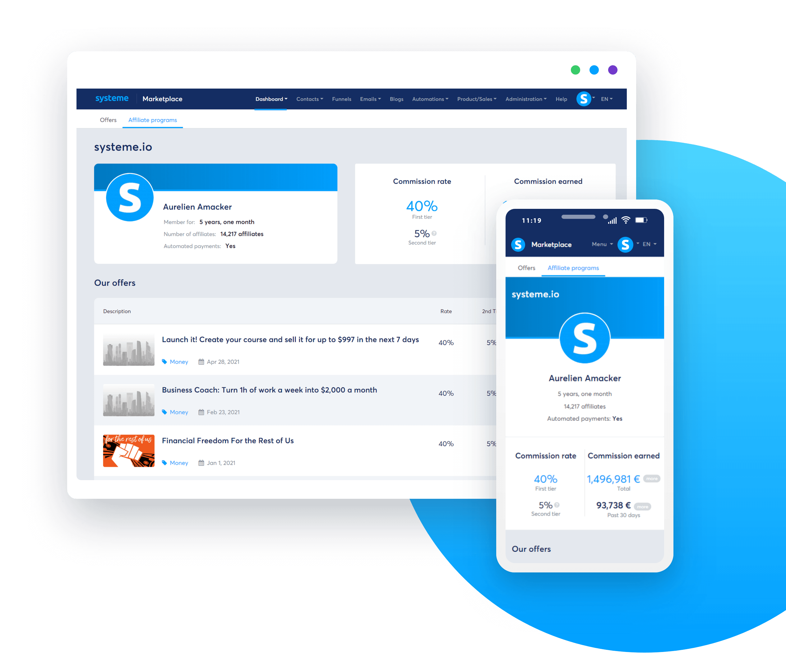 Join the systeme.io Affiliate Program