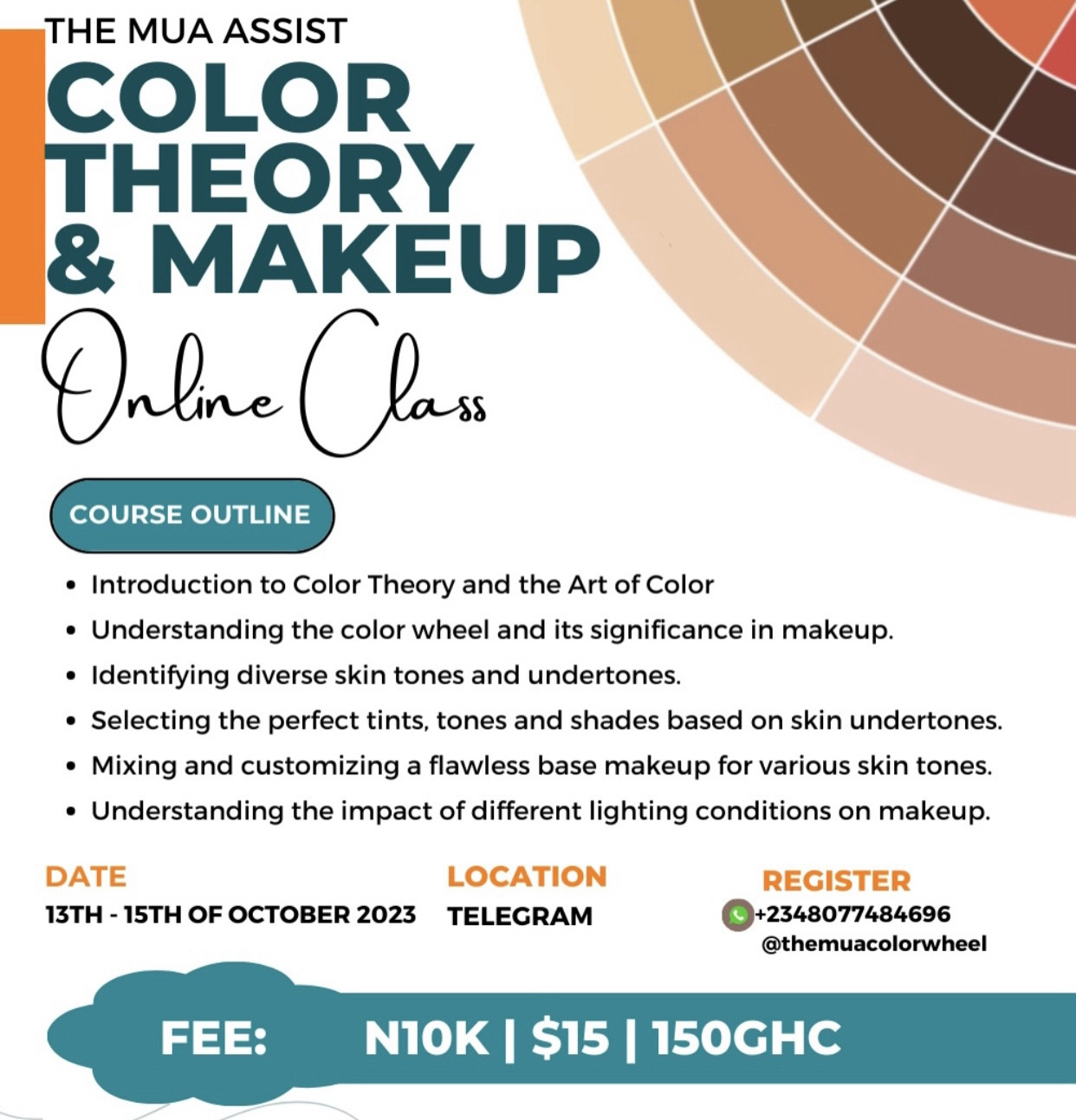 The MUA COLOR WHEEL by Gwen Dilara
