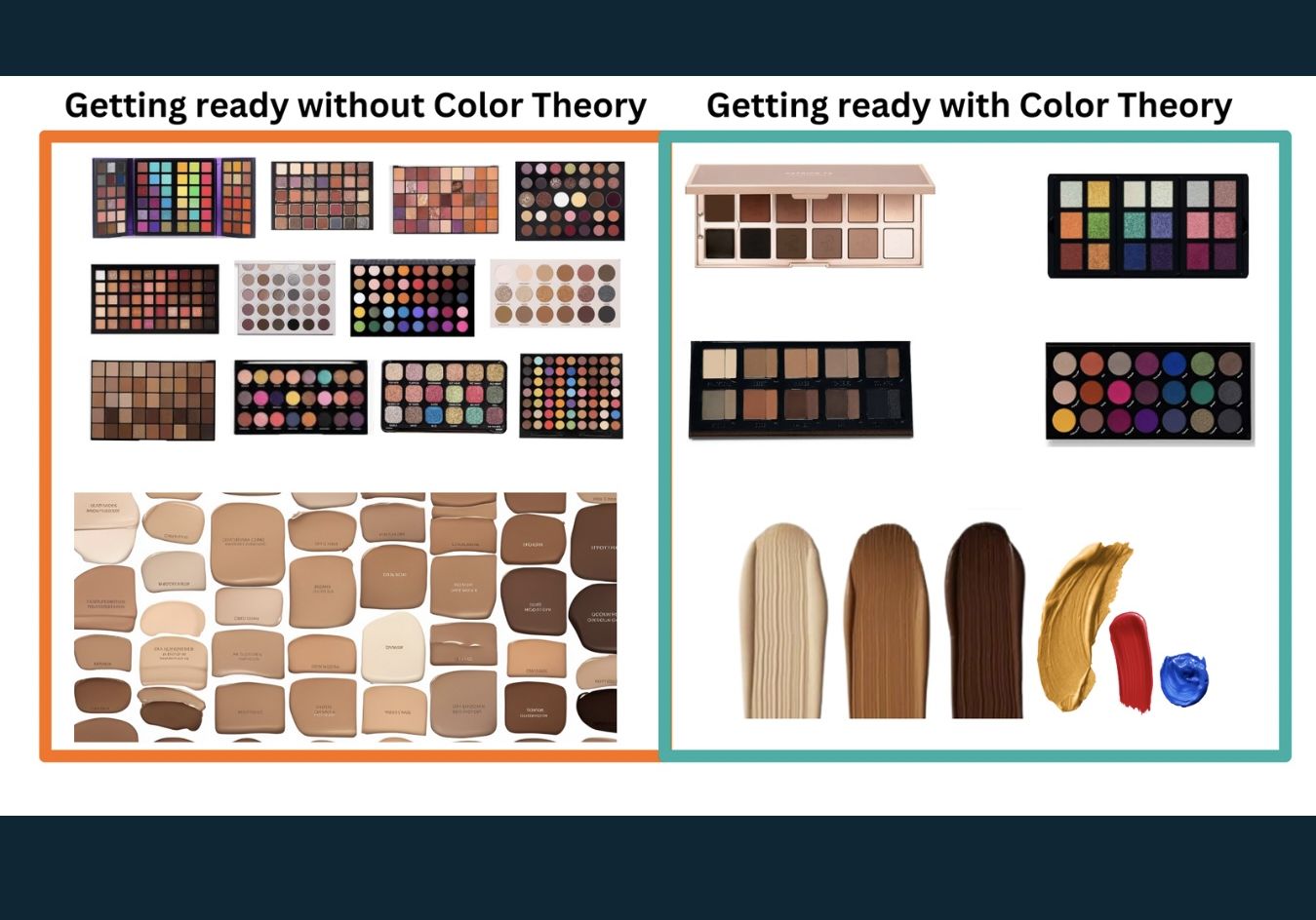 Save money with color theory and The MUA color wheel