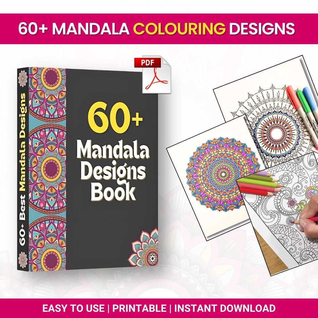 Mandala Art PDF Bundle – 120+ Coloring Pages, Patterns & Worksheets