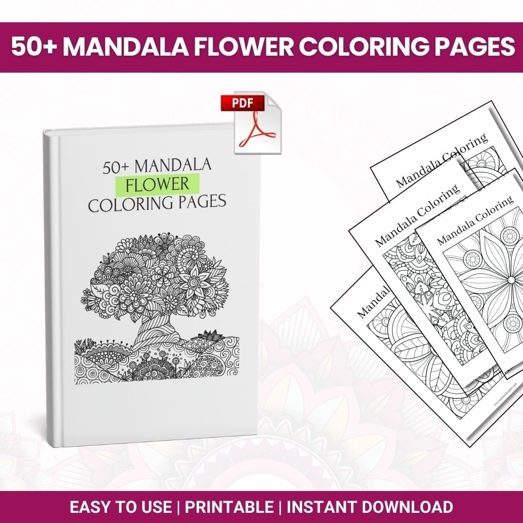 Mandala Art PDF Bundle – 120+ Coloring Pages, Patterns & Worksheets