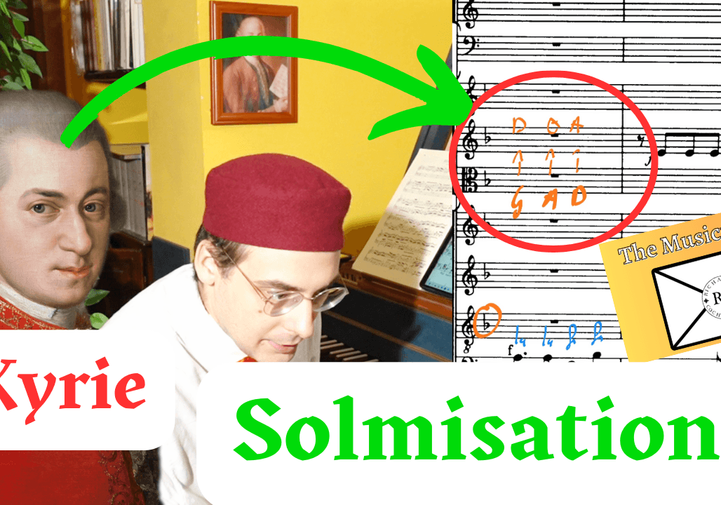 SOLMISATION in the Kyrie from MOZART's Requiem