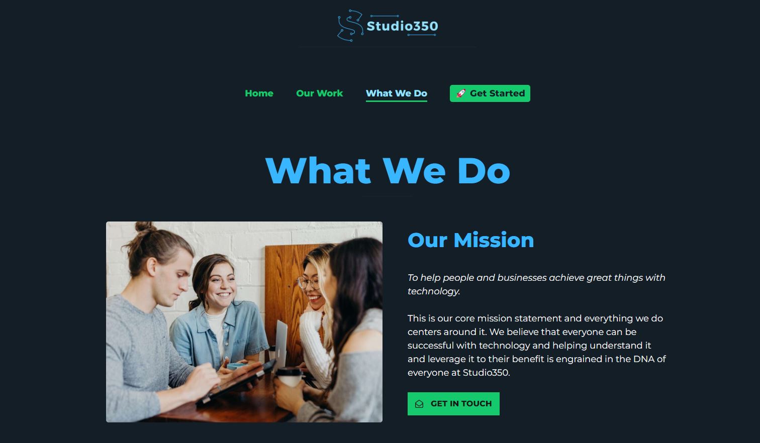 What We Do - Services We Provide - Studio350