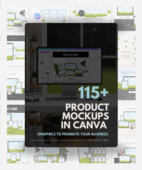 115+ Digital Product Mockups in Canva - Graphics to promote your business