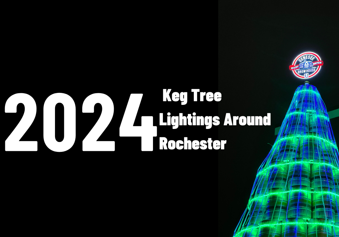 2024 Keg Tree Lightings around Rochester and the Finger Lakes