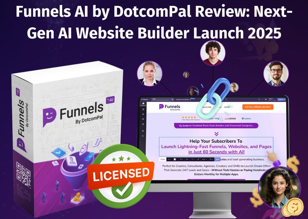 Funnels AI By DotcomPal Review: Next-Gen Website Builder