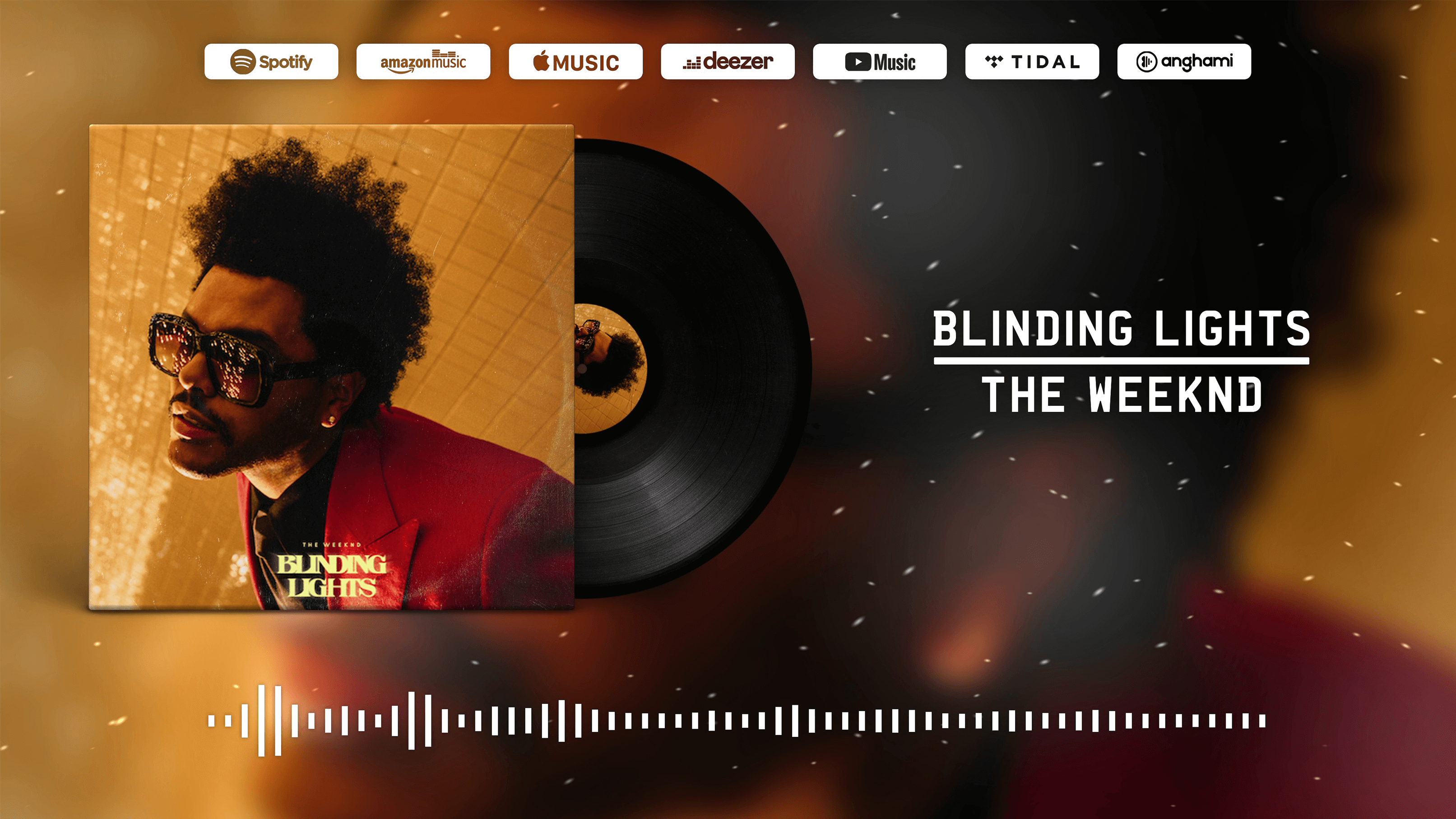 Spinning Vinyl Music Visualizer - Template 1