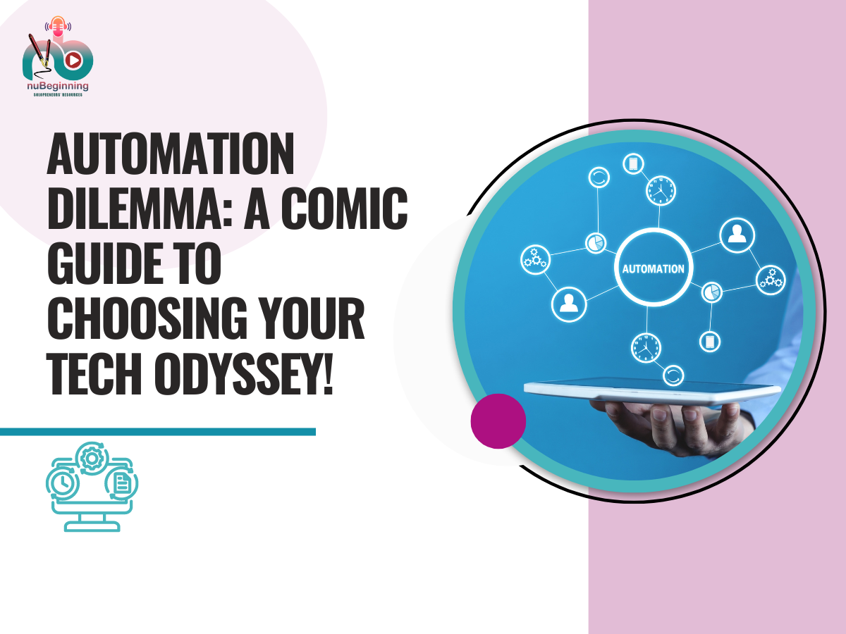 Automation Dilemma A Comic Guide to Choosing Your Tech Odyssey!