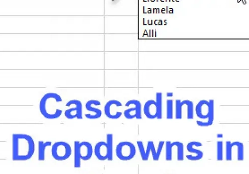 Excel Tutorial How To Create Cascading Dropdowns Launch Excel
