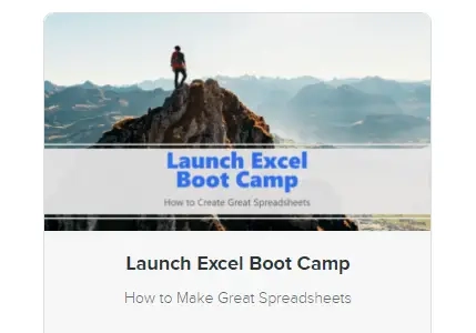 The Launch Excel Boot Camp Training Course (Access Instructions ...