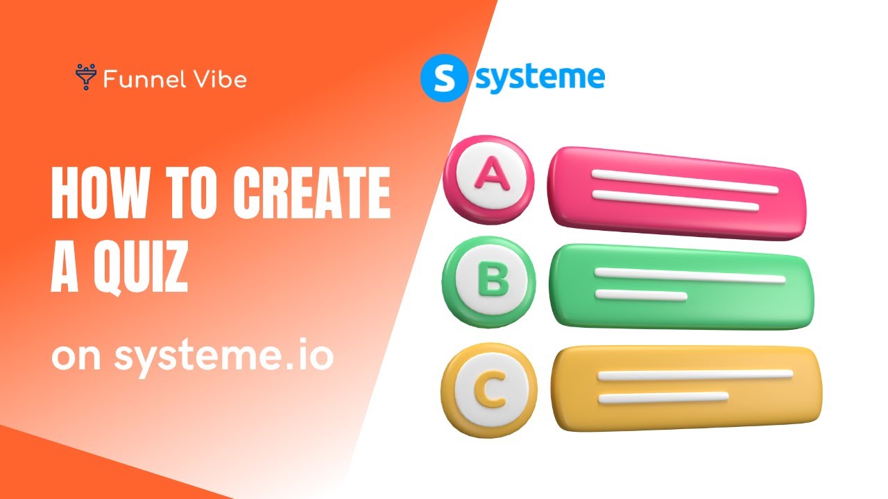 How To Create A Quiz Using The Survey Element On Systeme.io
