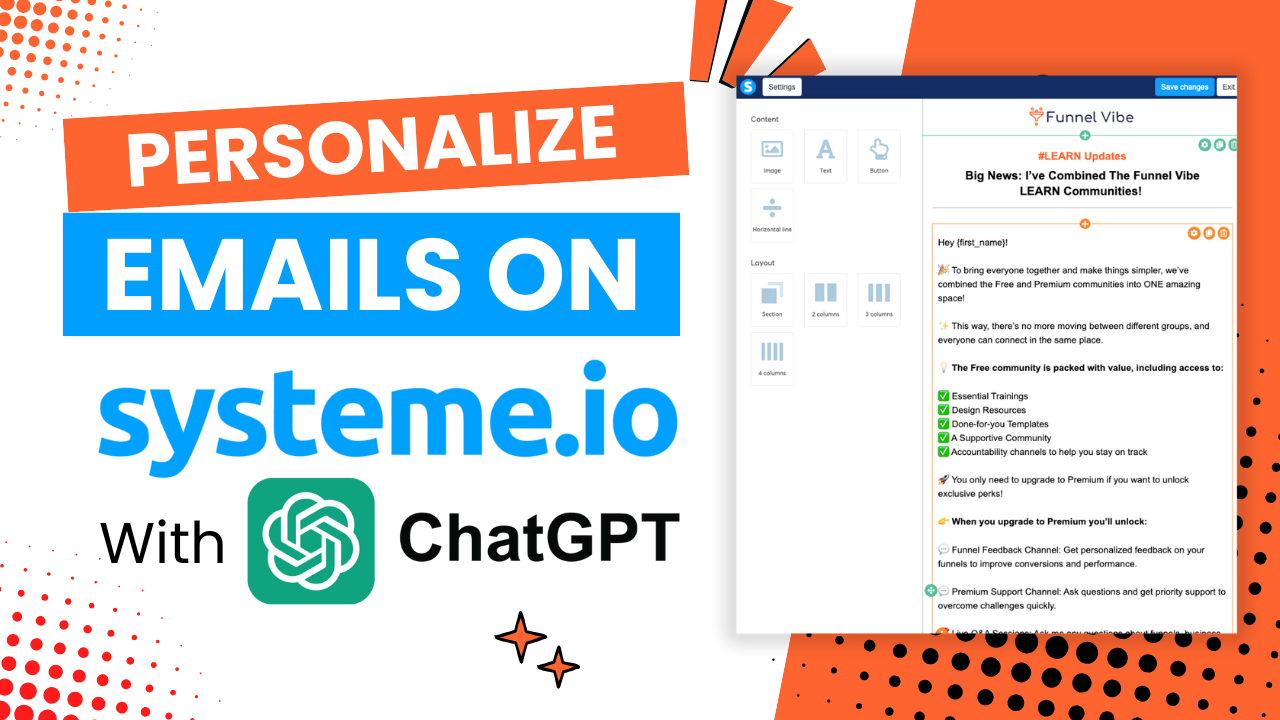 How to Use ChatGPT to Personalized Emails in Systeme.io