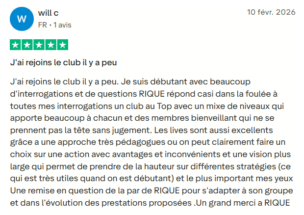 RIQUE BOURSE CLUB