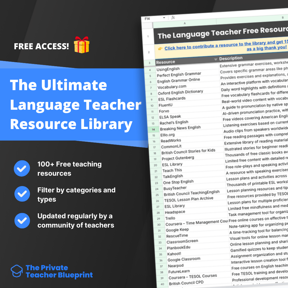 Free Teacher Resource Library