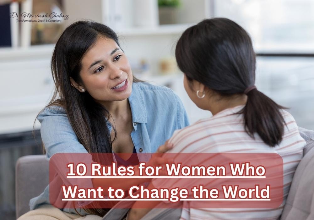 10 Rules for Women Who Want to Change the World