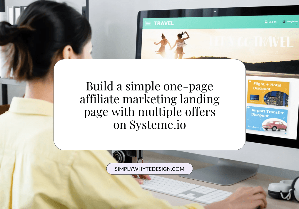 How to build a simple one-page affiliate marketing landing page with ...