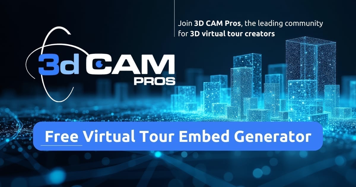 🔗 Embed 3D Virtual Tours Easily – Free Tool by 3D CAM Pros