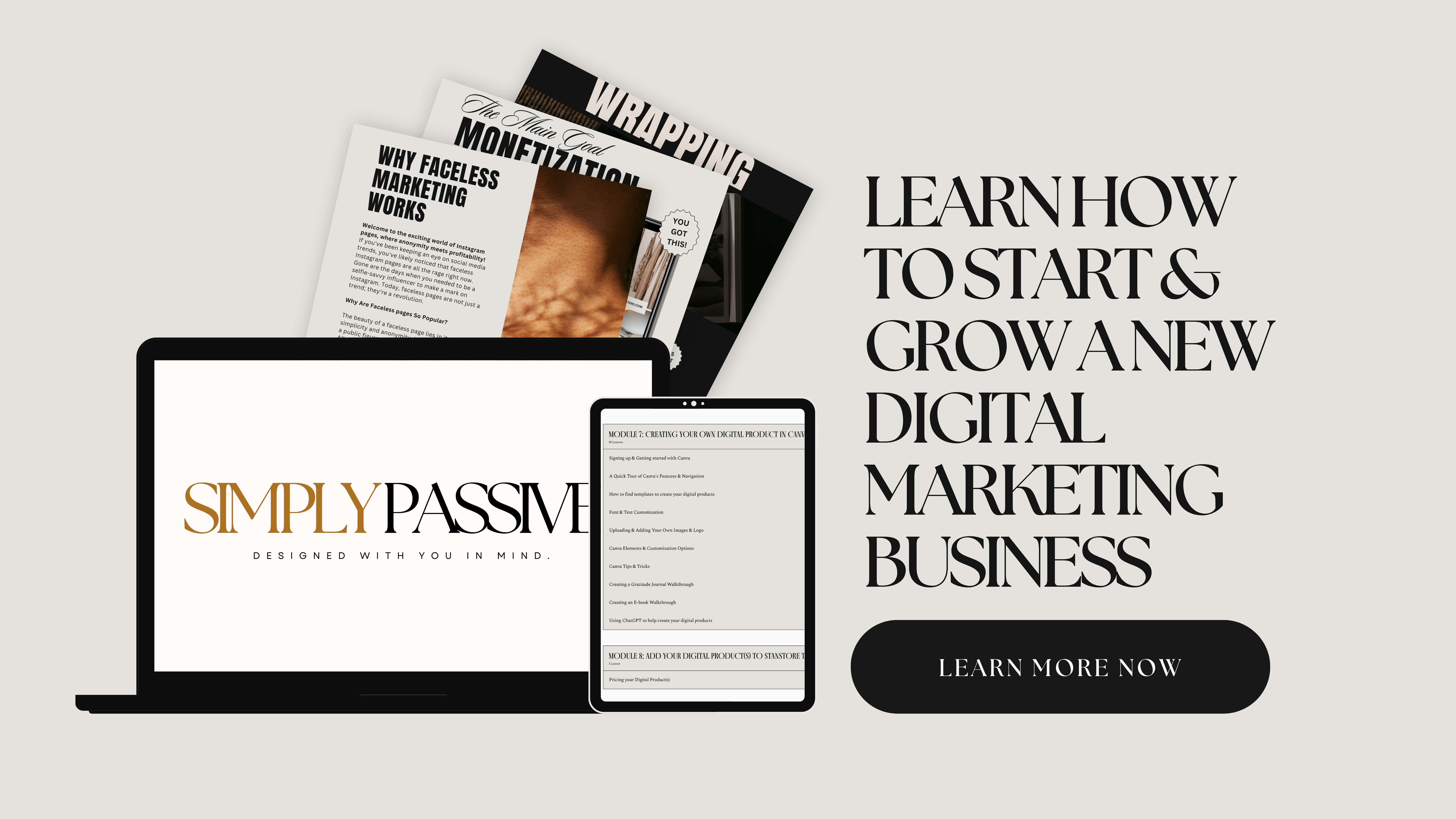 NEW!!! SIMPLY PASSIVE MRR COURSE