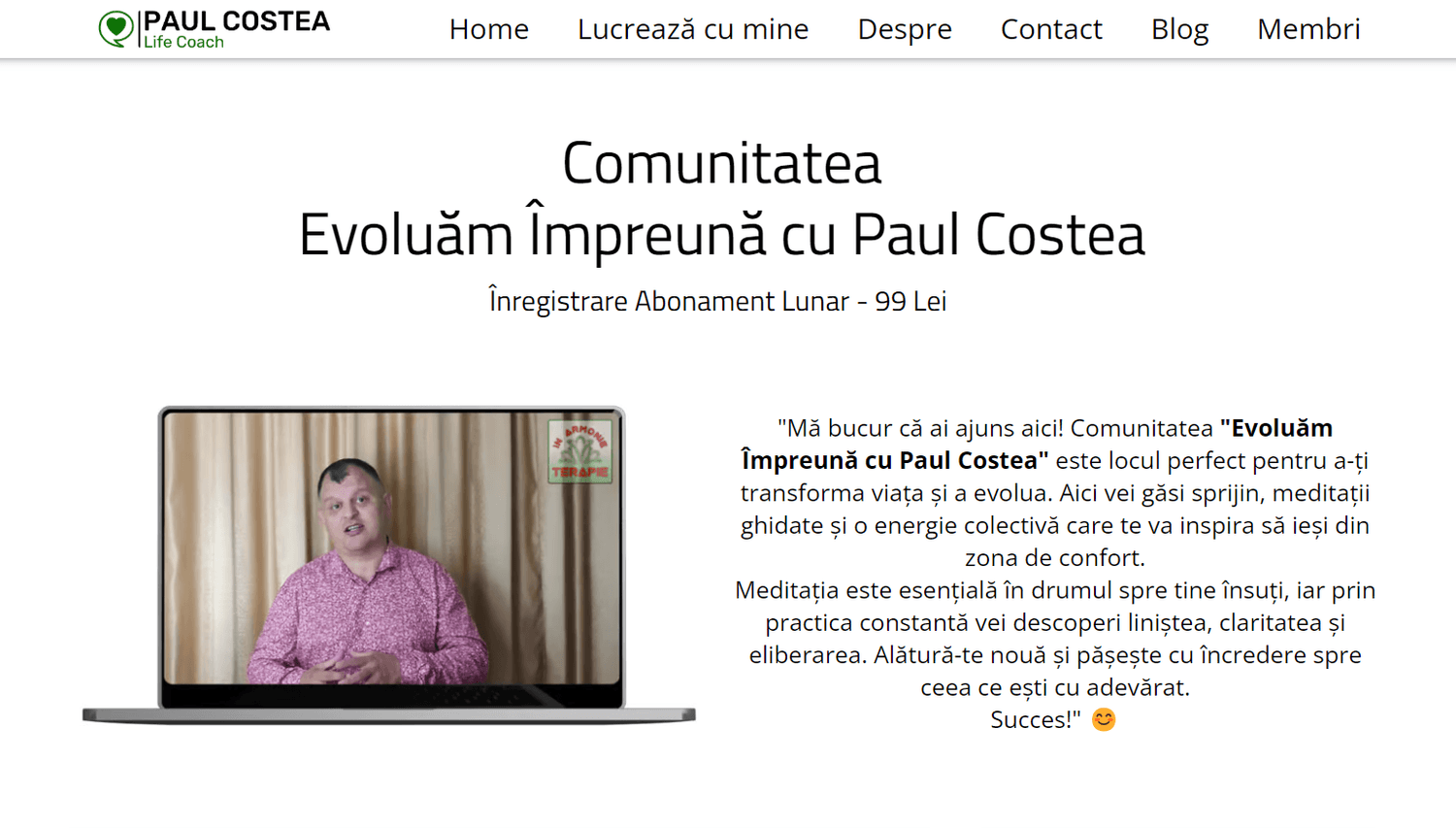 Comunitatea Evoluam Impreuna Cu Paul Costea