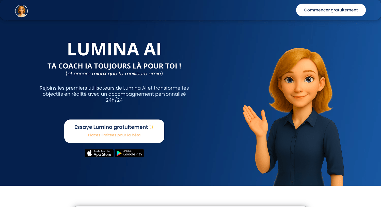 Lumina AI - Coach IA Personnel | Accès Bêta Gratuit