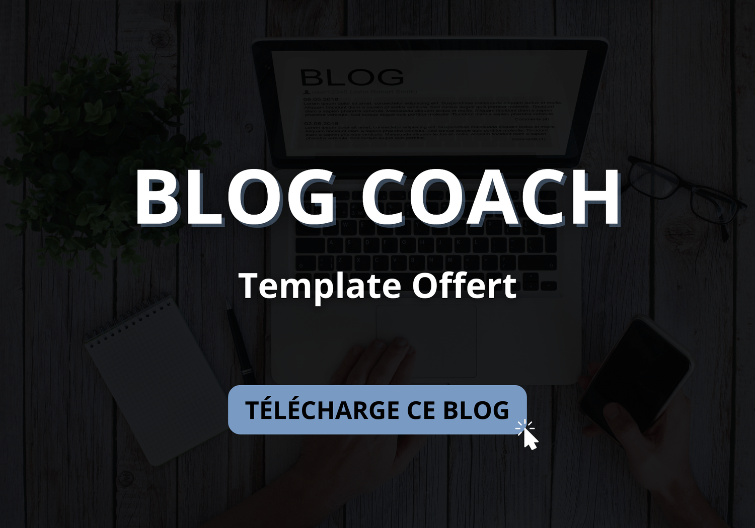 Accueil blog coach template