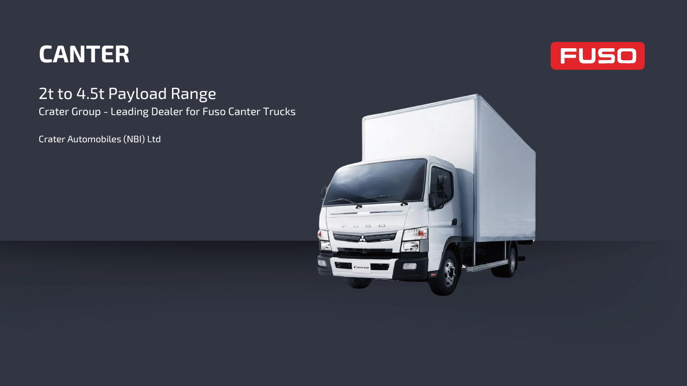 Fuso Canter TF | Crater Group - Leading Dealer for Fuso Canter Trucks