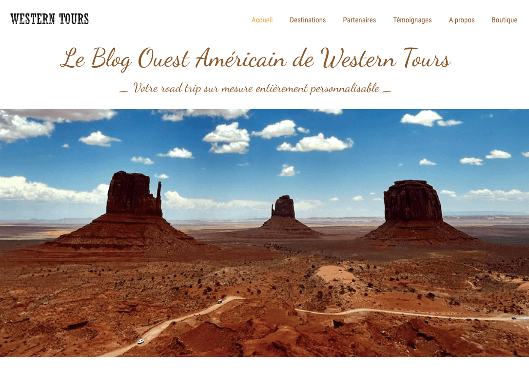 Le Blog Ouest Américain de Western Tours