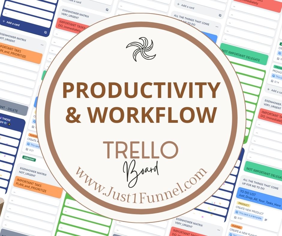 FREE Trello Productivity and Workflow Trello Board