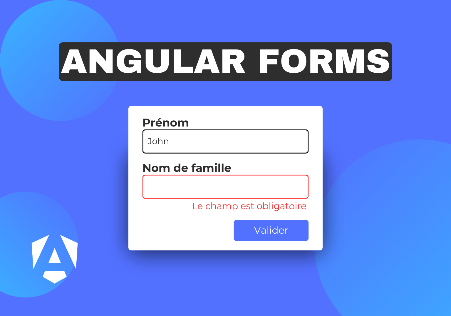 Formulaires avec Angular (Reactive Forms & Template-Driven Form)