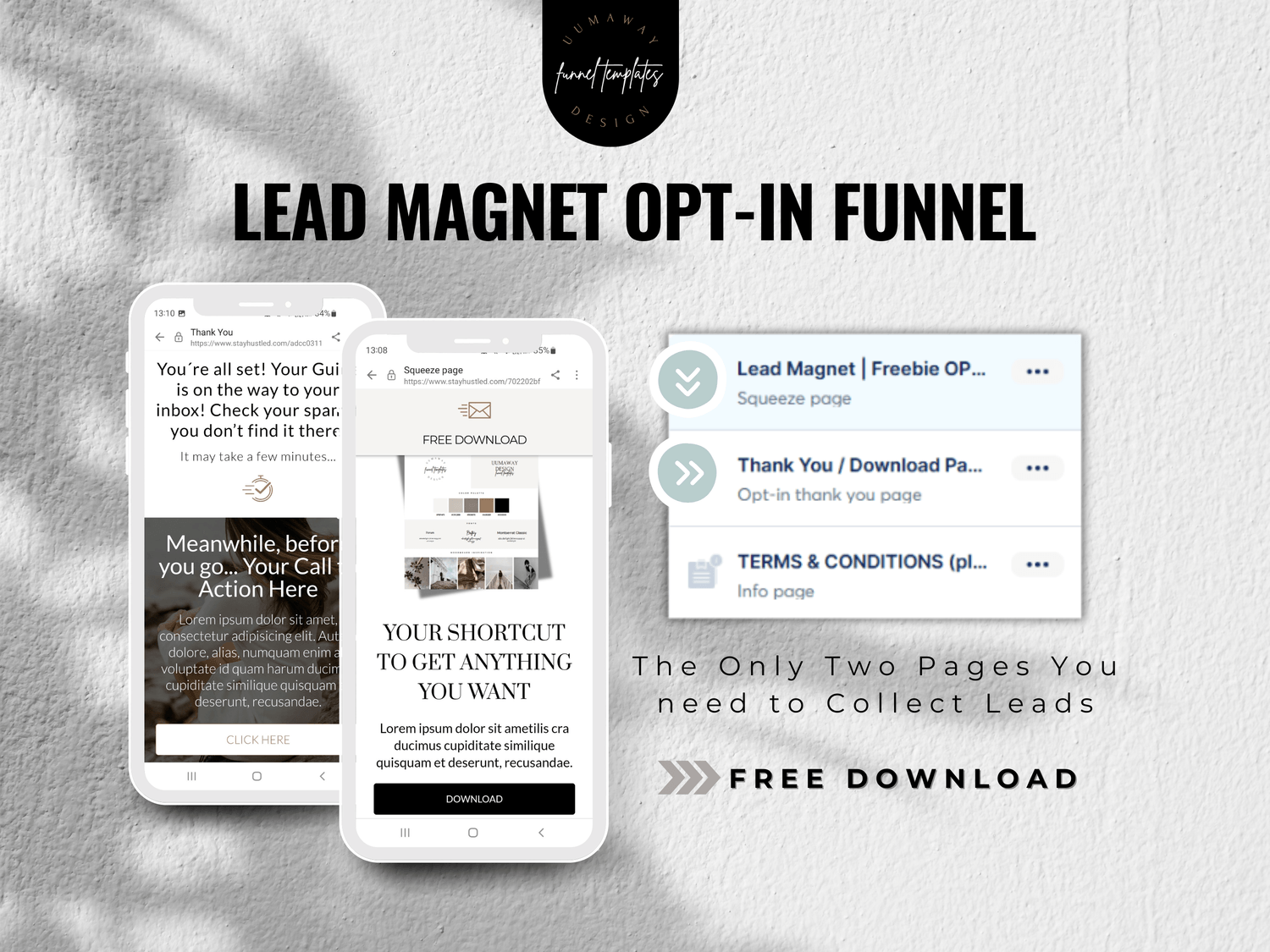 FREE | LEAD MAGNET OPT-IN FUNNEL TEMPLATE