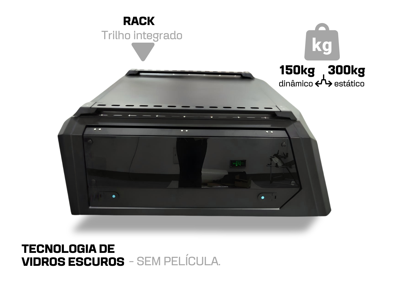 Capota | Canopy de Metal para Caminhonete | Ranger, Hilux, Gladiator ...